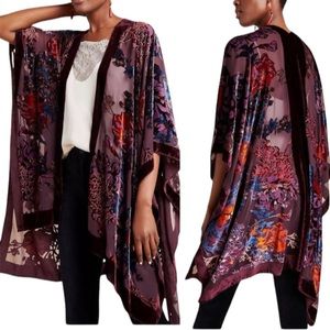 SAACHI | Accessories | Saachi Ione Velvet Burnout Ruana Wrap Kimona ...